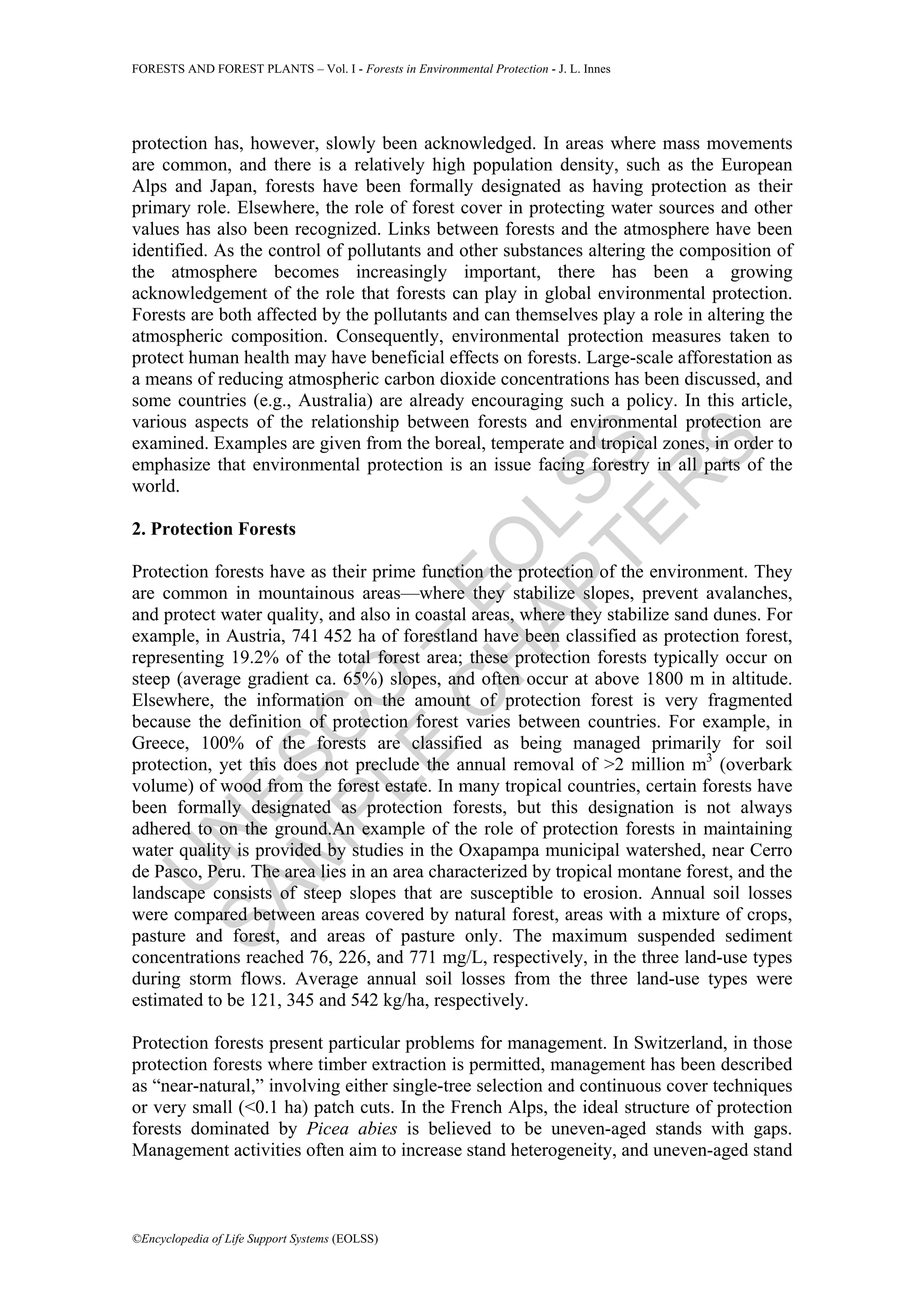 Forests in environmental protection | PDF