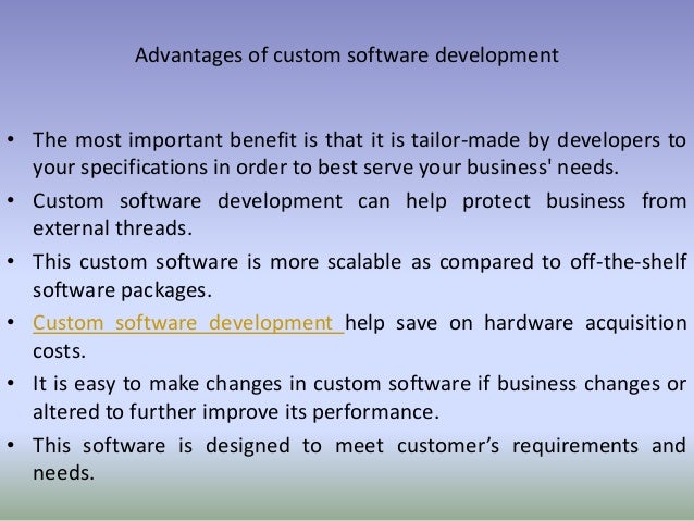 Custom software development