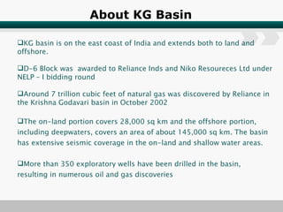 Kg Basin | PPT | Power and Energy Industry | Industries