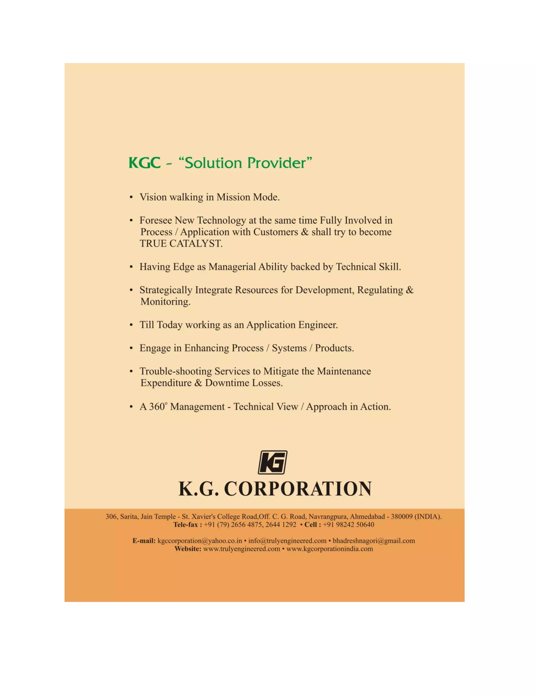 Kgc brochure. soft copy | PDF