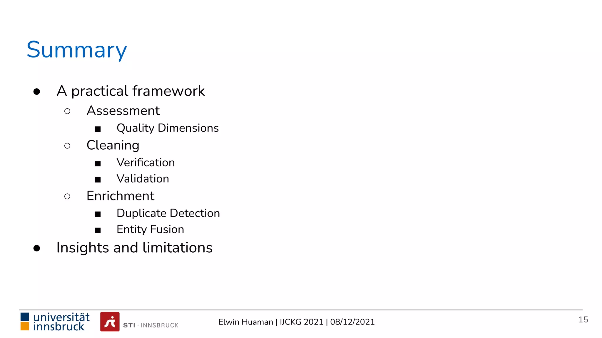 Knowledge Graph Curation: A Practical Framework | PPT
