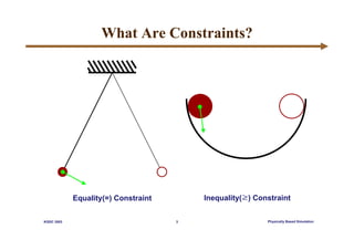 Physically Based Simulation - Constrained Dynamics & Contact Force Computation | PDF