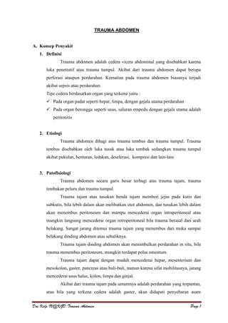 Kgd trauma abdomen | PDF