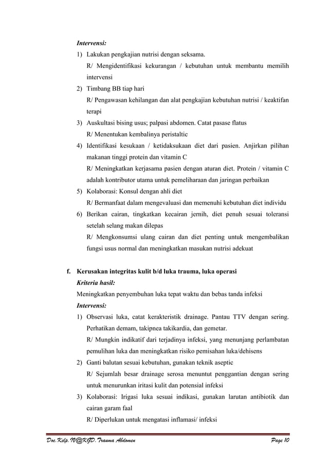 Kgd trauma abdomen | PDF