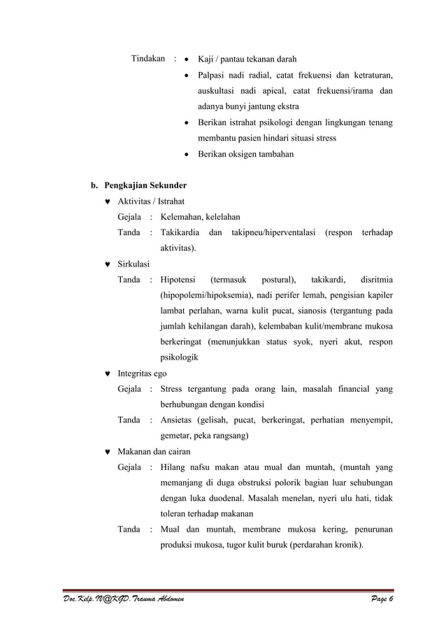Kgd trauma abdomen | PDF