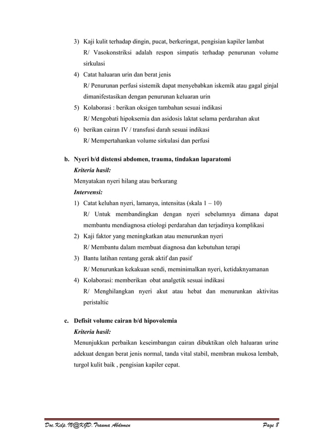 Kgd trauma abdomen | PDF