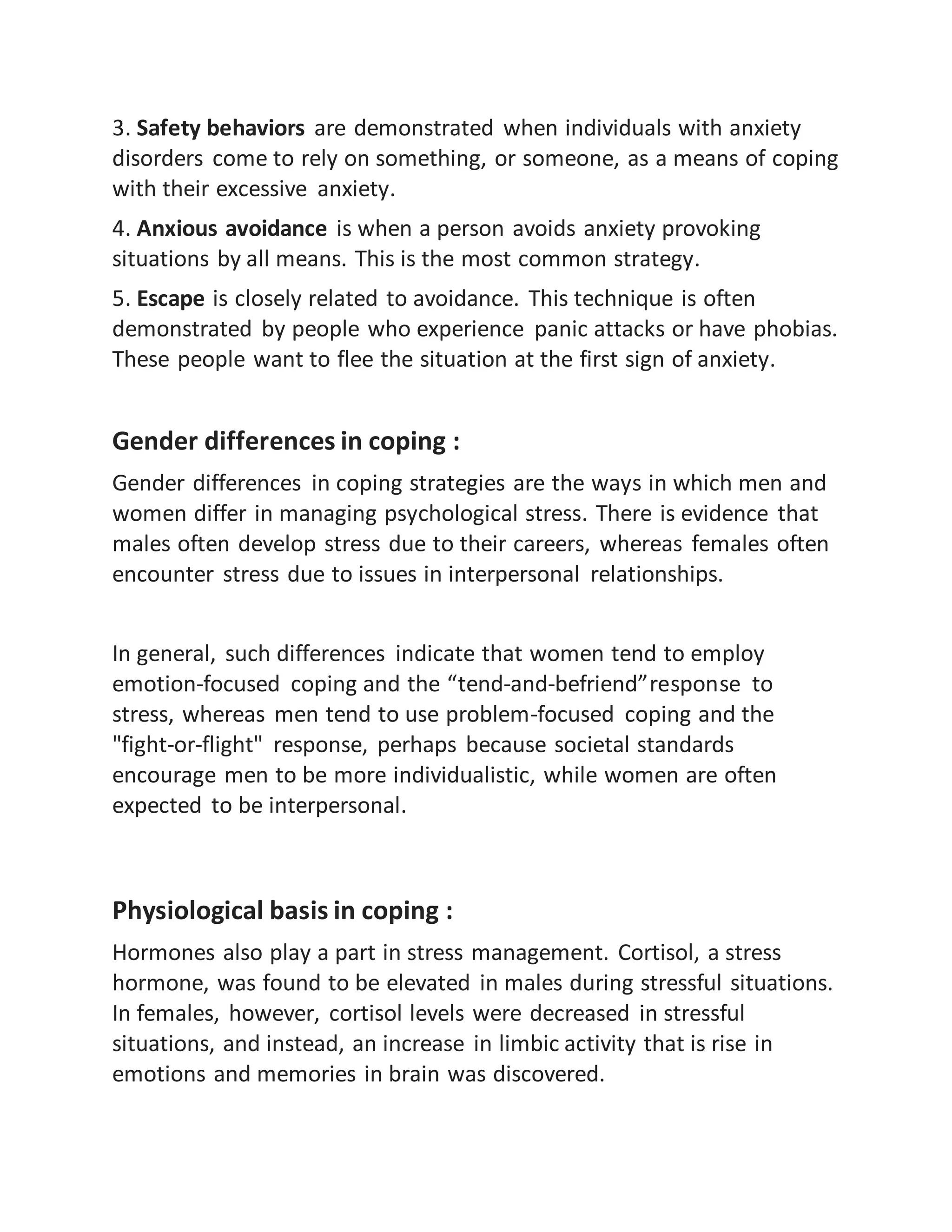 COPING SKILLS – TYPES & INTEGRATION | DOCX