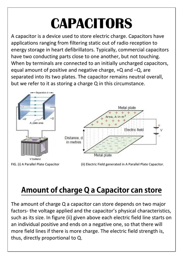 Class 12th Physics Project File (Capacitors) 23-24 | PDF | Chemistry ...