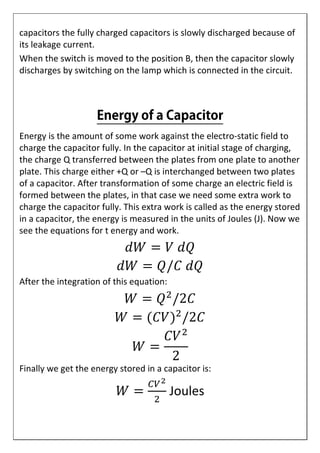 Class 12th Physics Project File (Capacitors) 23-24 | PDF