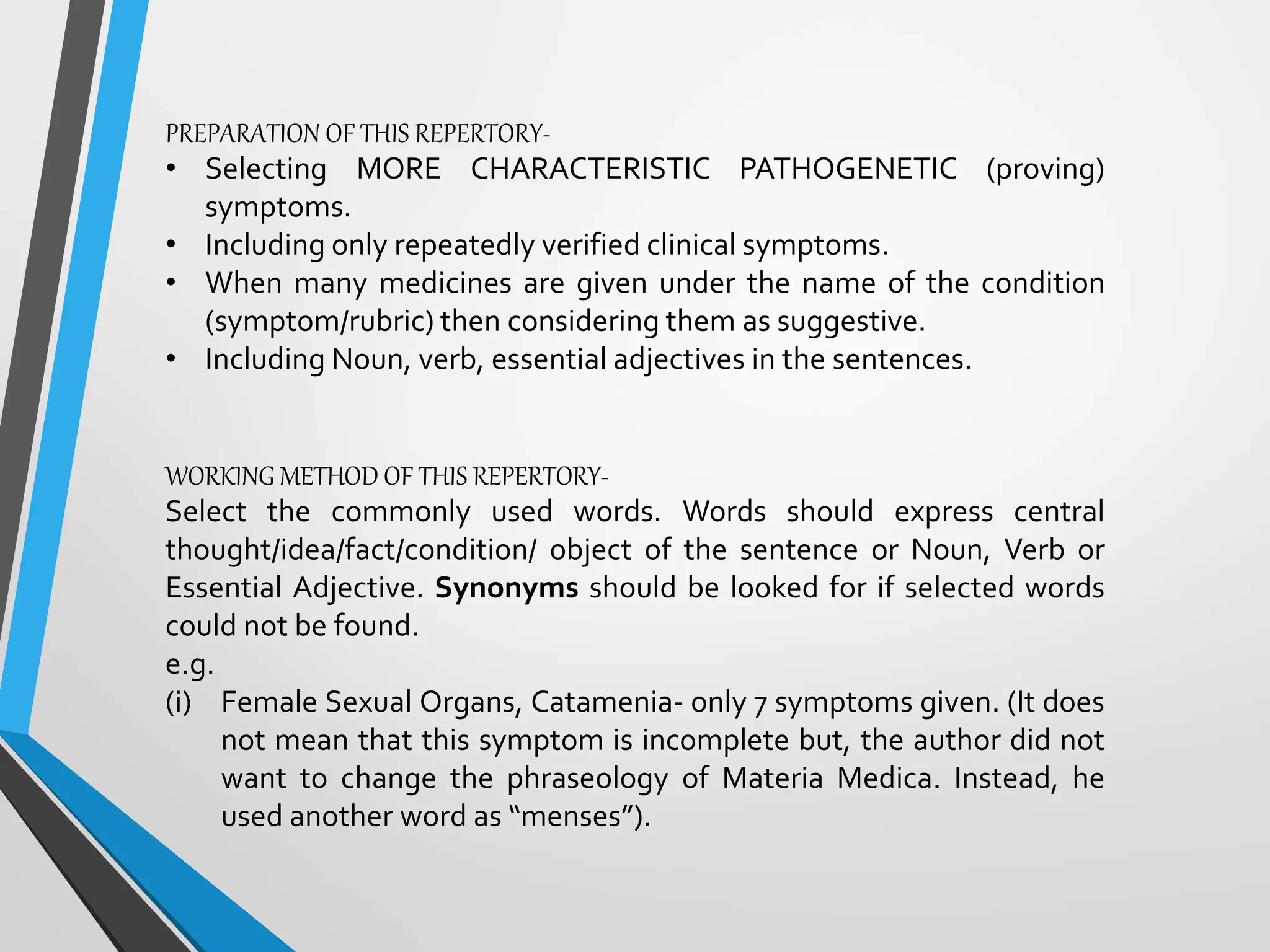 A Homoeopathic Powerpoint presentation on GENTRY'S CONCORDANCE ...