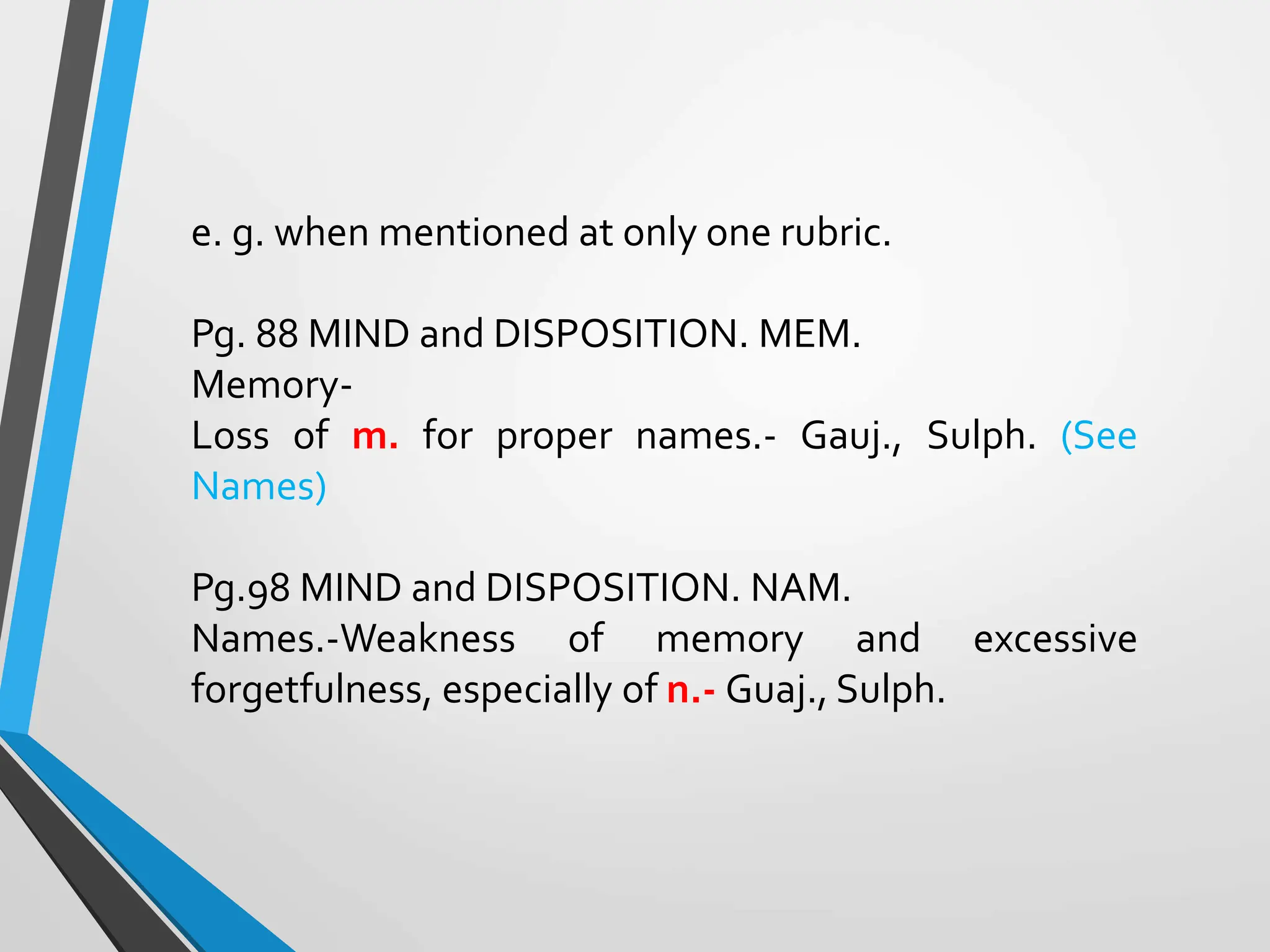 A Homoeopathic Powerpoint presentation on GENTRY'S CONCORDANCE ...