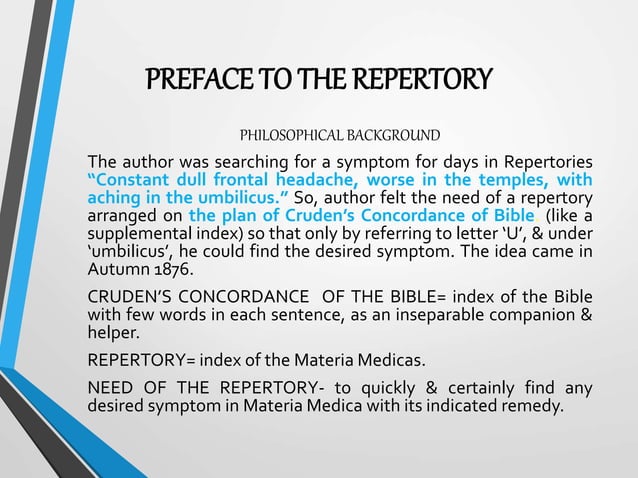 A Homoeopathic Powerpoint presentation on GENTRY'S CONCORDANCE ...