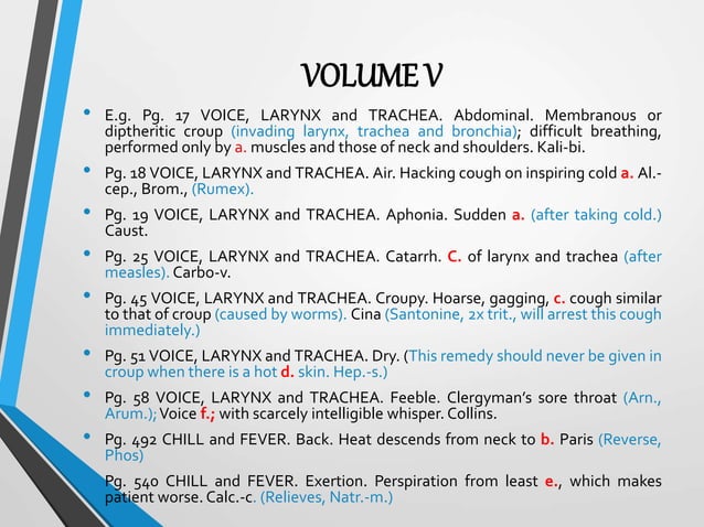 A Homoeopathic Powerpoint presentation on GENTRY'S CONCORDANCE ...