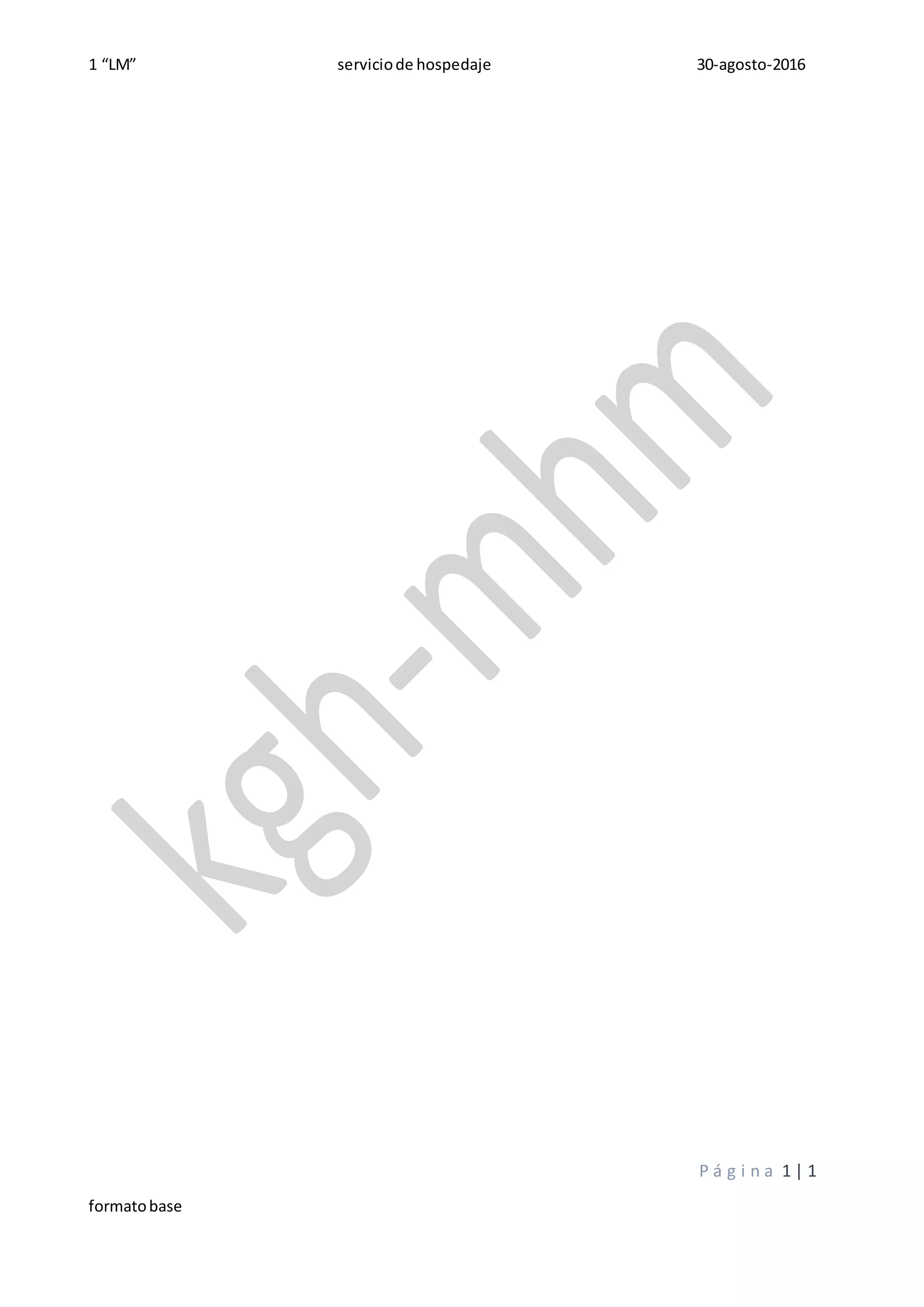 Kgh formato1 | DOCX
