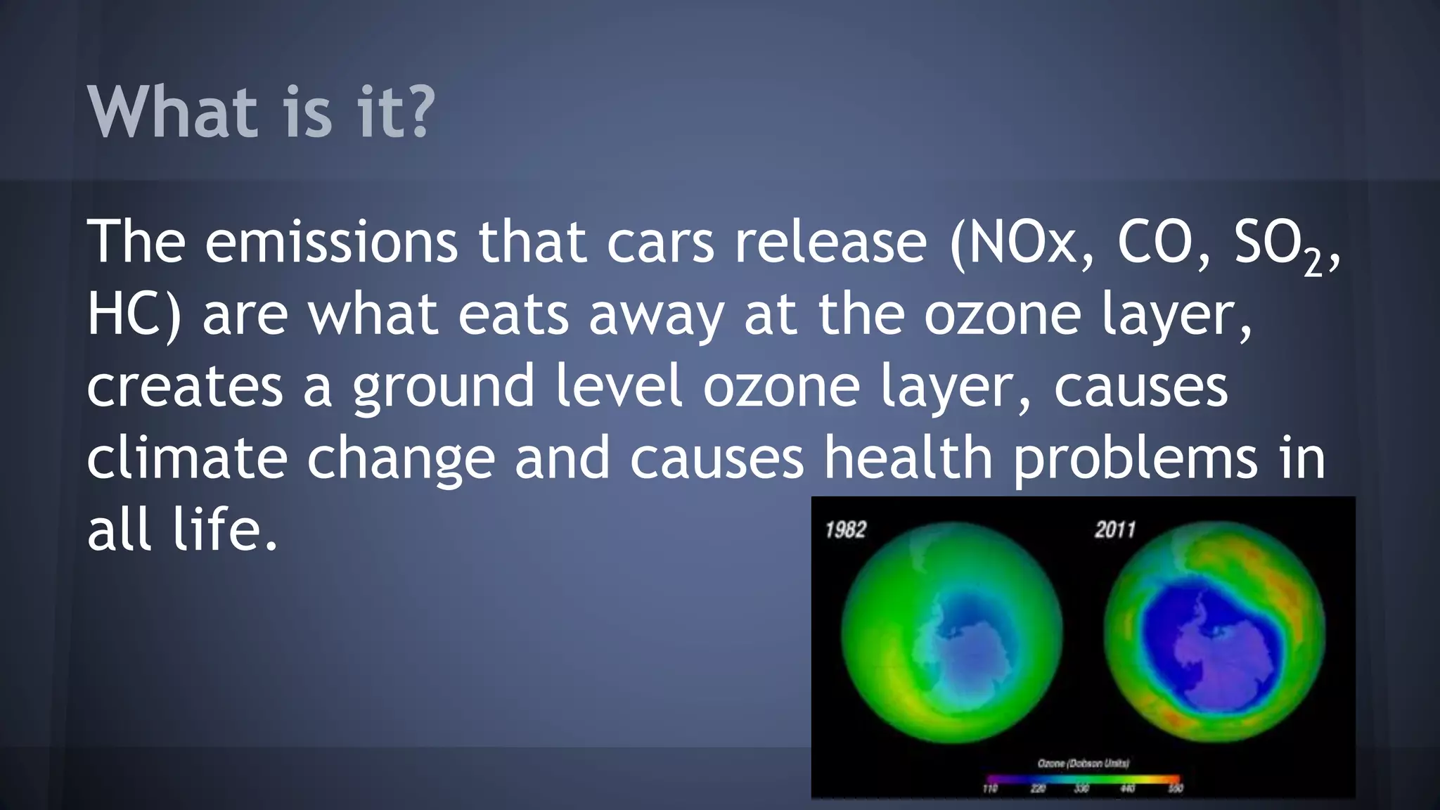 Air pollution from cars | PPTX