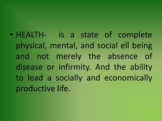 community health | PPTX