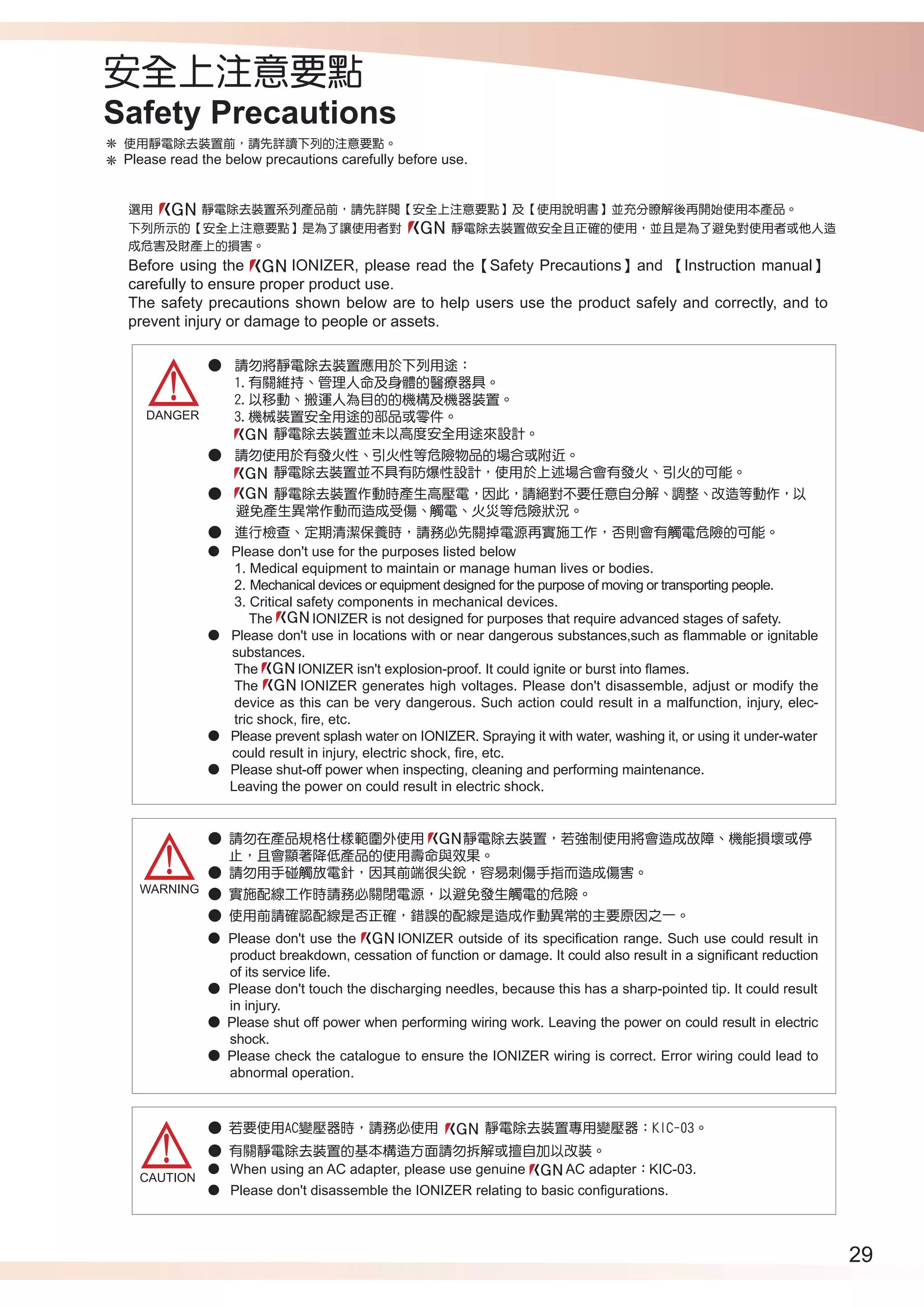 Kgn Ionizer From Dynaseiki | PDF