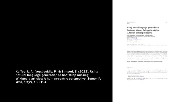 Knowledge graph use cases in natural language generation | PPT