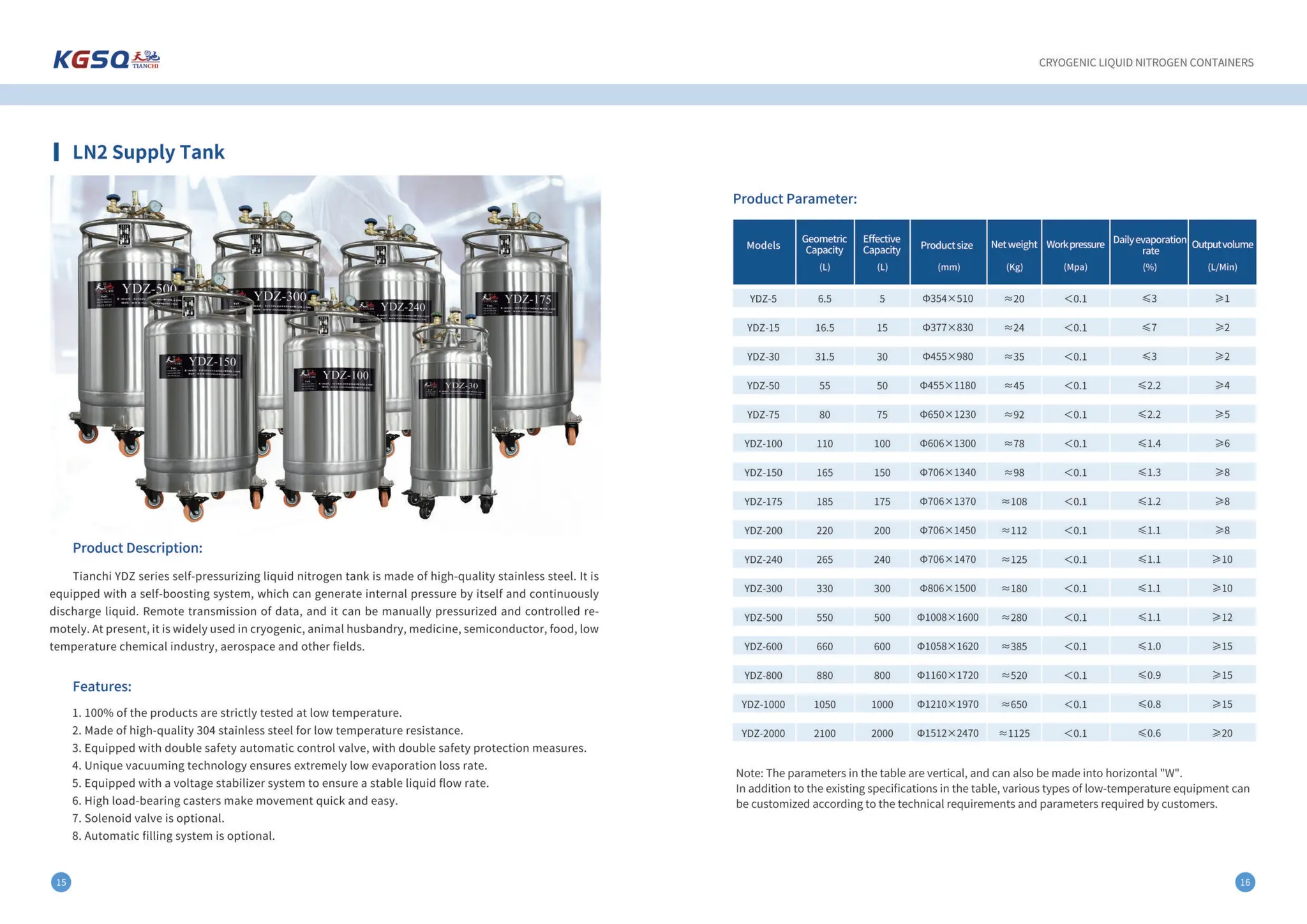 Cryogenic Liquid Nitrogen Containers Introductions | PDF