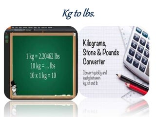 Kg to lbs | PPTX
