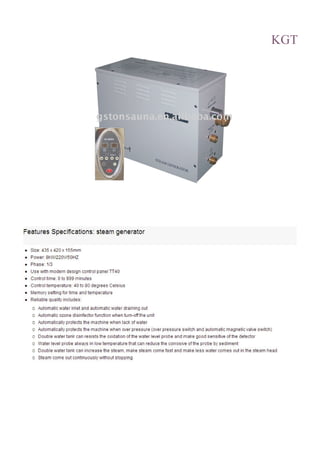 KGT Steam Generator | PDF