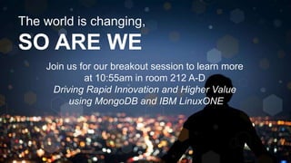 MongoDB Days Silicon Valley: MongoDB and IBM LinuxOne | PPTX | Cloud Computing | Internet