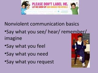 Using nonviolent communication in English Language Classes | PPT