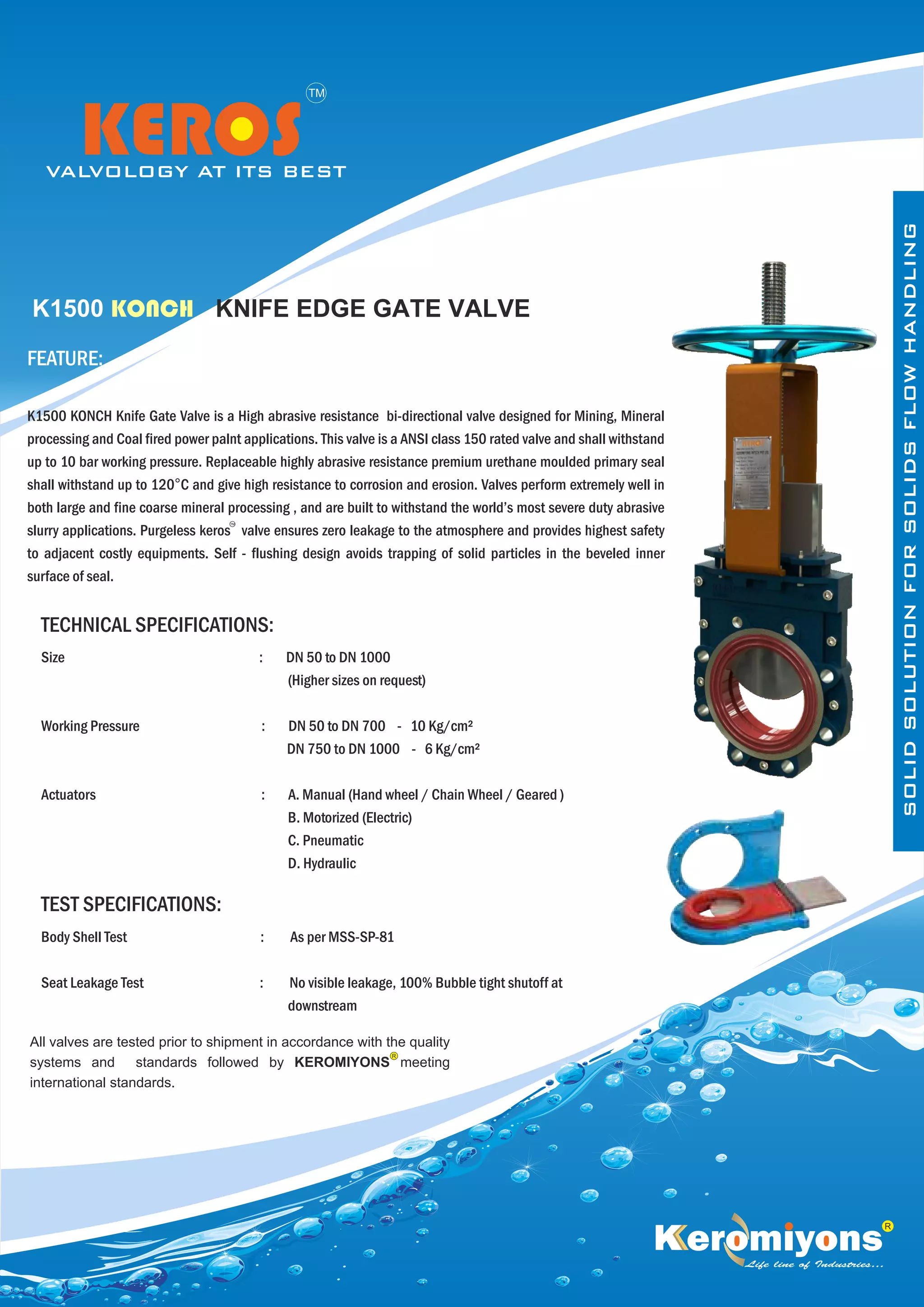 Knife Edge Gate Valve | PDF | Business | Business and Finance