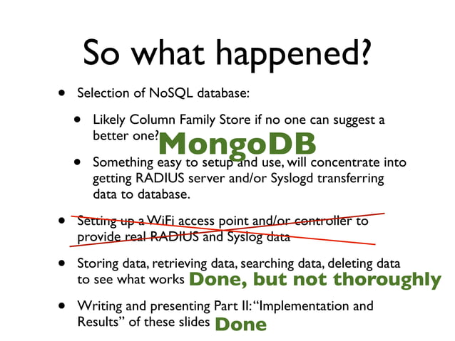 Using NoSQL databases to store RADIUS and Syslog data | PDF