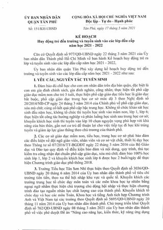KH 151-Tuyen sinh nam hoc 21-22-UB. Q.TP