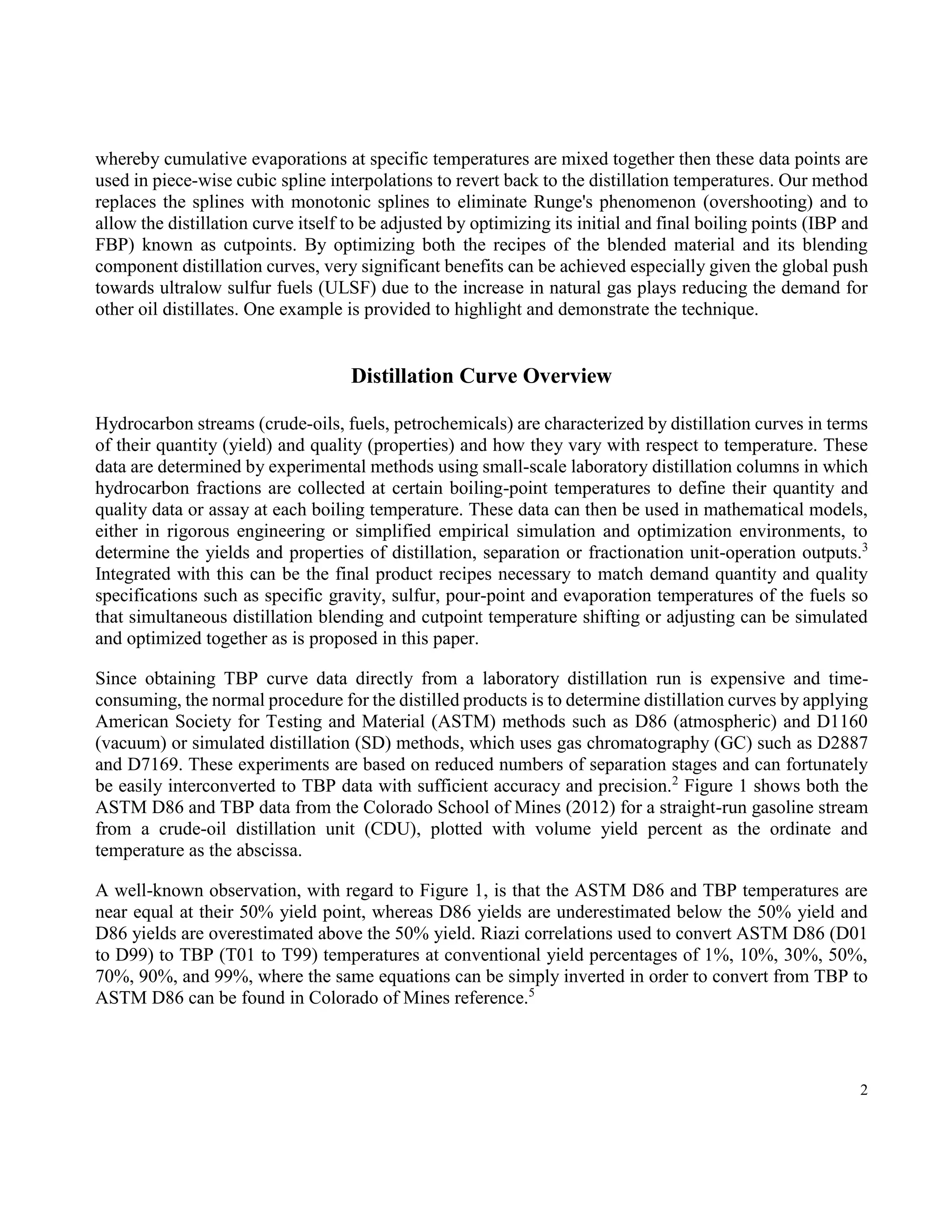 Distillation Blending and Cutpoint Temperature Optimization in ...