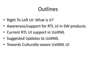 Adapting UsiXML User Interfaces to Cultural Background | PPTX | Desktop Publishing | Computer ...