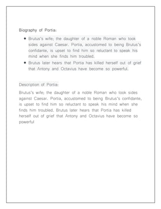Julius Caesar Calpurnia And Portia
