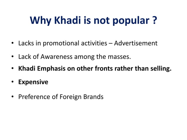 Case Study: Khadi Fashion | PPTX