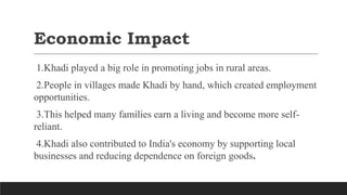 Marketing KHADI CLOTH AND MAHATMA GANDHI.pptx