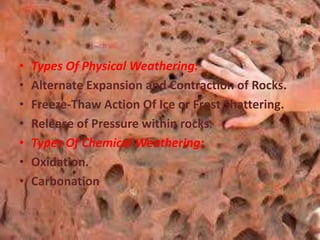 Types Of Weathering And Erosion | PPTX