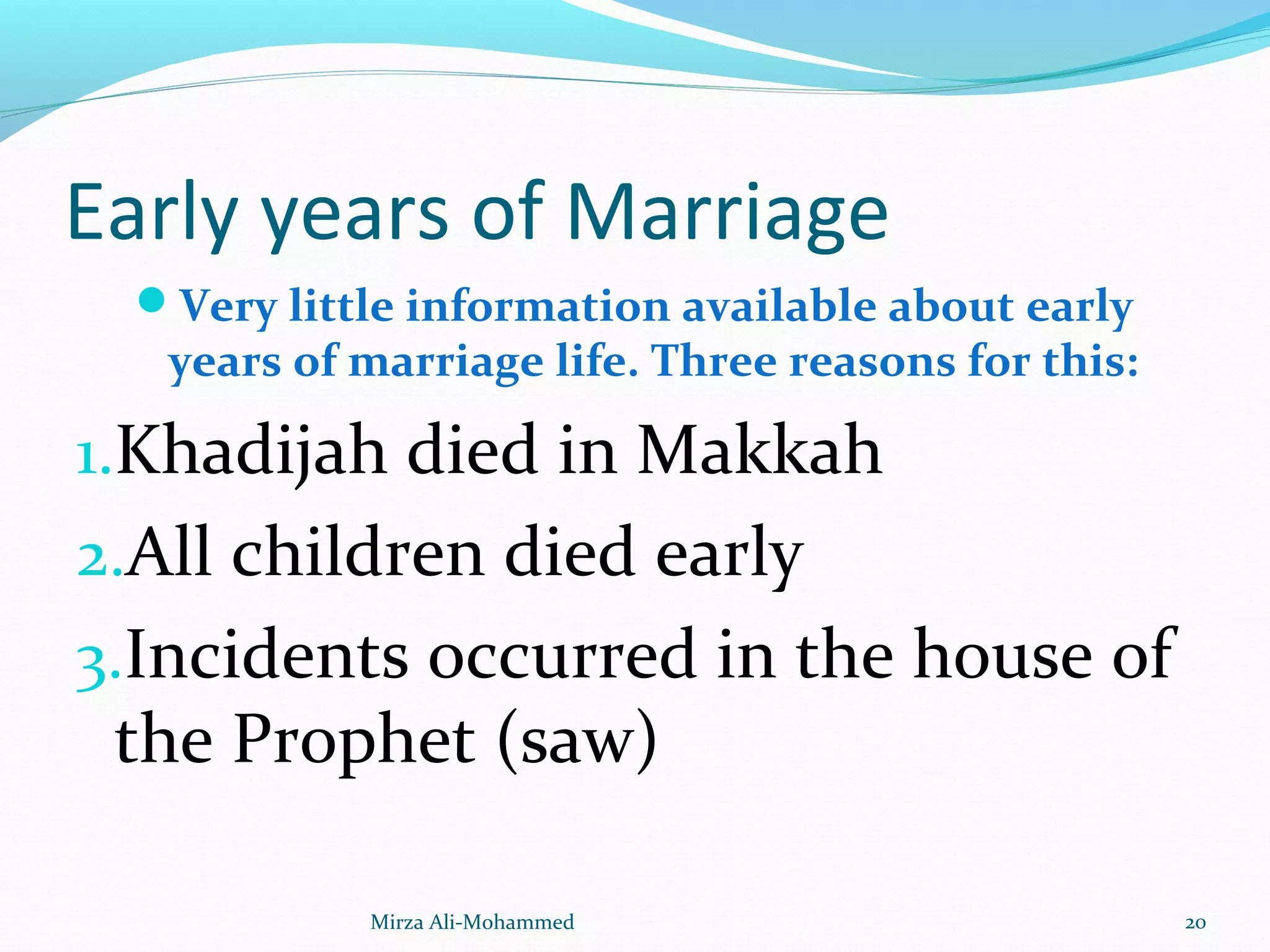Khadijah mother of the believers | PPT | Islam | Religion & Spirituality