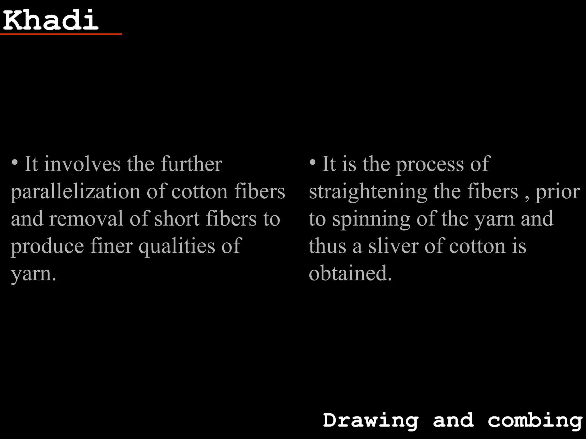 Khadi presentation by sadhu | PPT