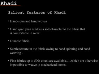 Khadi presentation by sadhu | PPT