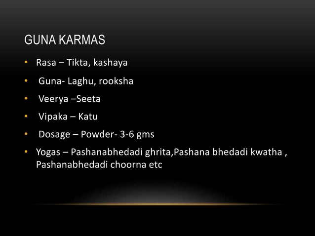 Khadira -Pashanabheda- Patala | PPTX