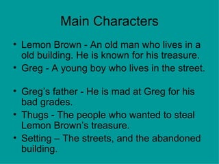 The Treasure of Lemon Brown | PPT | Music | Entertainment