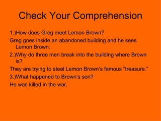 The Treasure of Lemon Brown | PPT