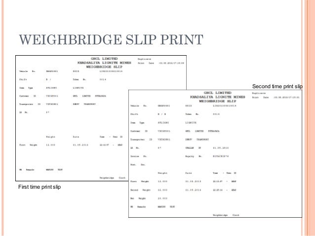 Khadsaliya weighbridge interface with sap