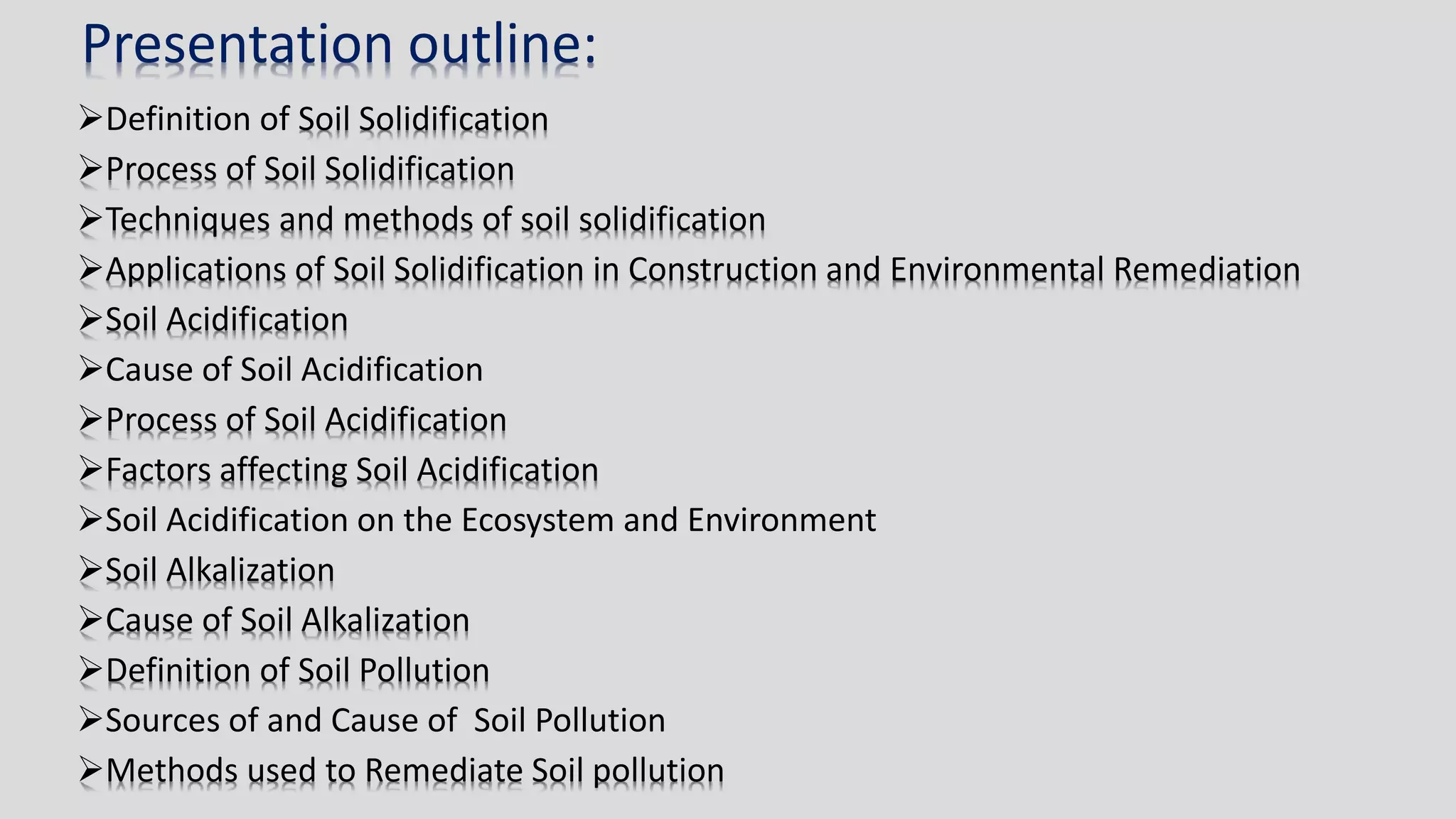 Presentation Soil Solidification | PPT