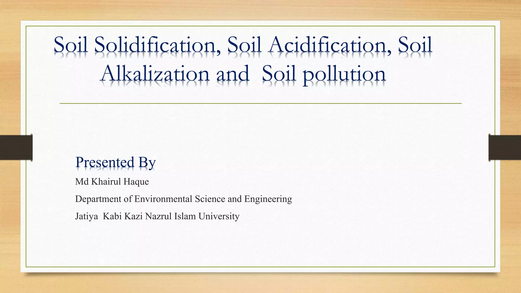 Presentation Soil Solidification | PPT