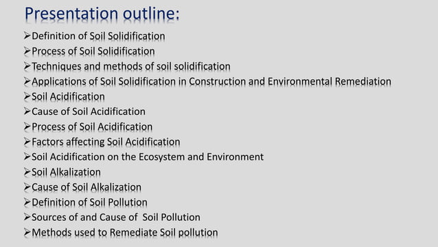 Presentation Soil Solidification | PPT