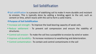 Presentation Soil Solidification | PPT