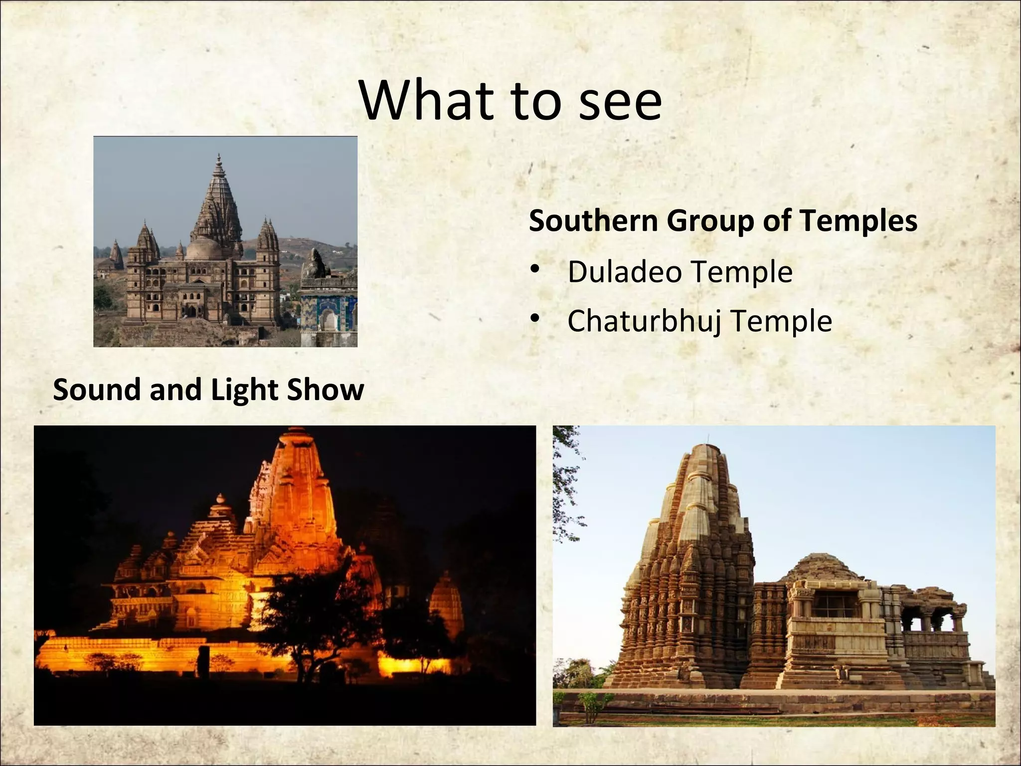 Khajuraho- Group of Monuments || MP Tourism | PPT