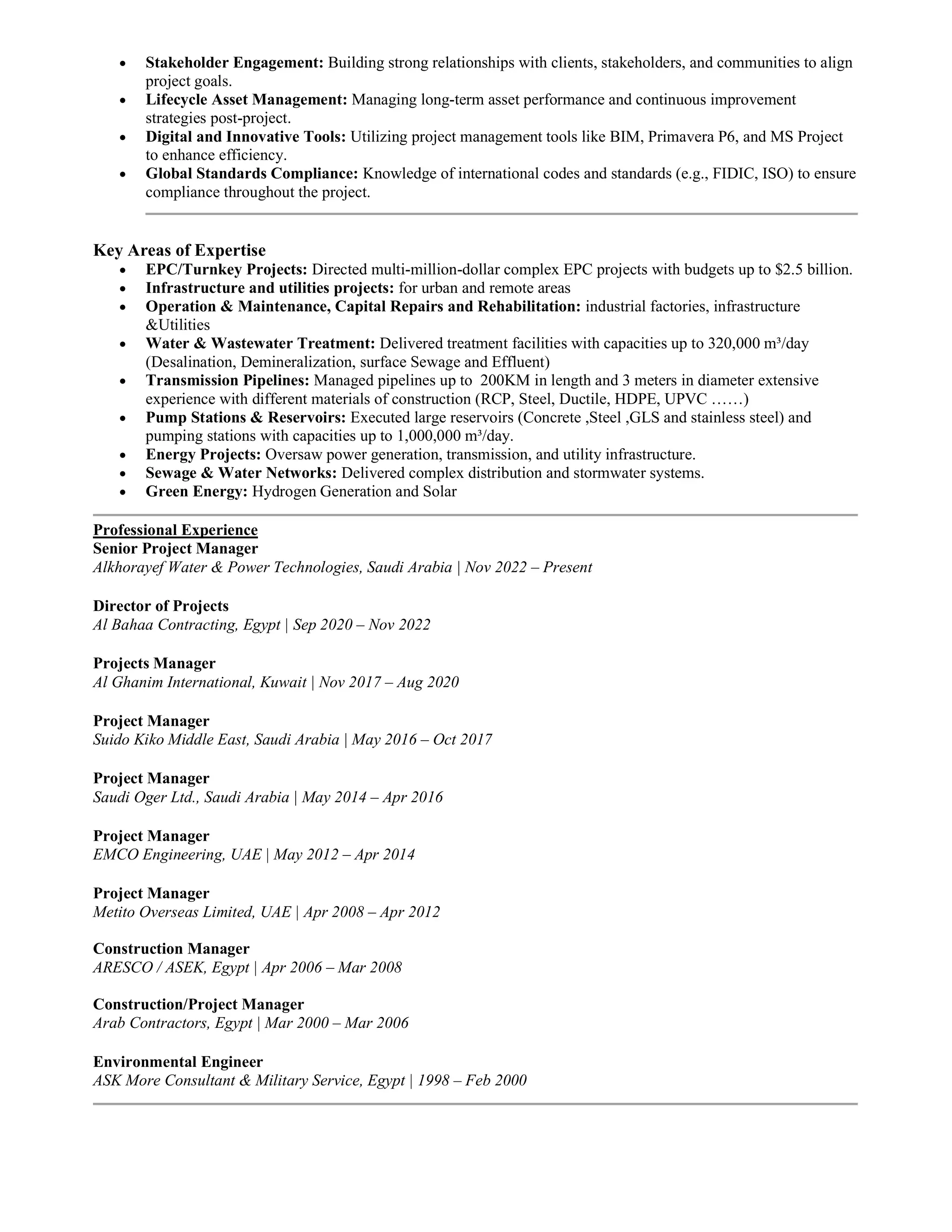 KHALAF HASSANIN-Senior project management expert | PDF