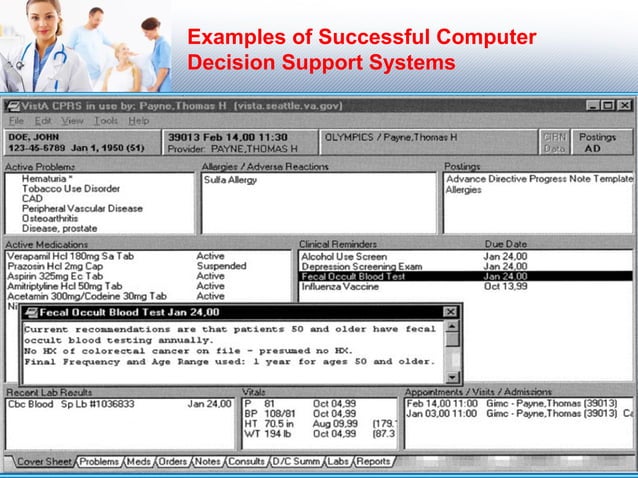 Medical Applications of Decision Support System DSS | PPT